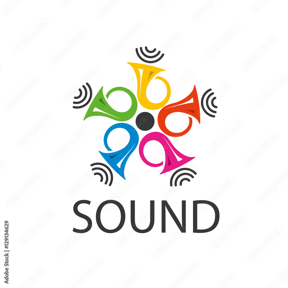 vector logo sound Stock-Vektorgrafik | Adobe Stock
