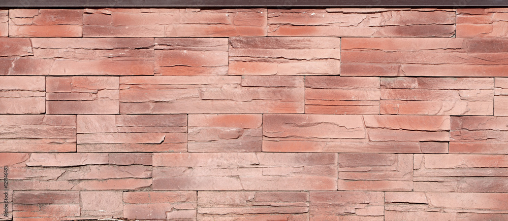 Stone fence texture - building feature. Texture of concrete fence with ...