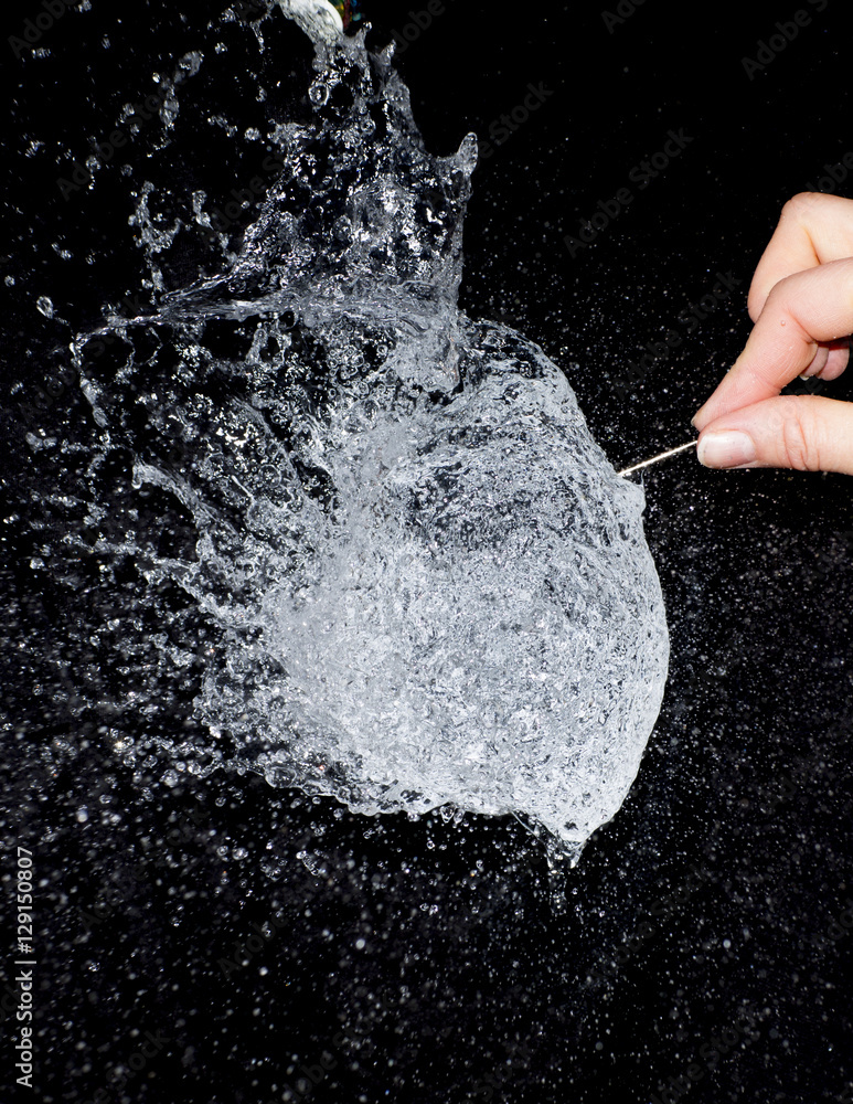 Balloon Exploding With A Pin Prick Stock Photo | Adobe Stock