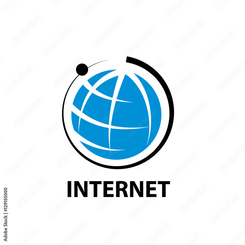 vector logo internet Stock-Vektorgrafik | Adobe Stock