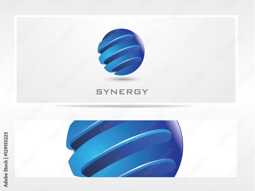 3D logo design Stock Vector | Adobe Stock