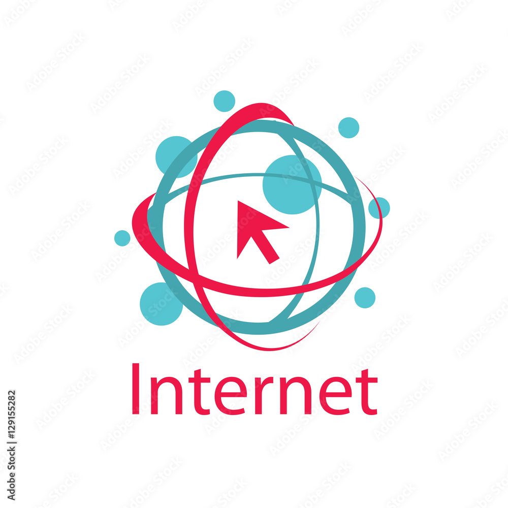 vector logo internet Stock Vector | Adobe Stock
