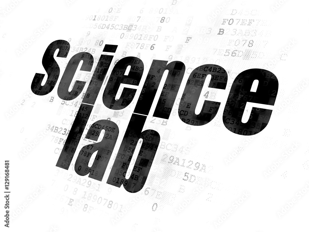 Science concept: Science Lab on Digital background Stock Illustration ...