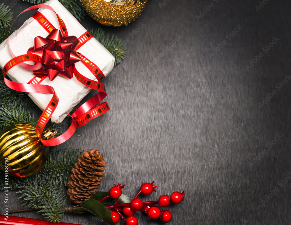 elegant Christmas background Stock Photo | Adobe Stock