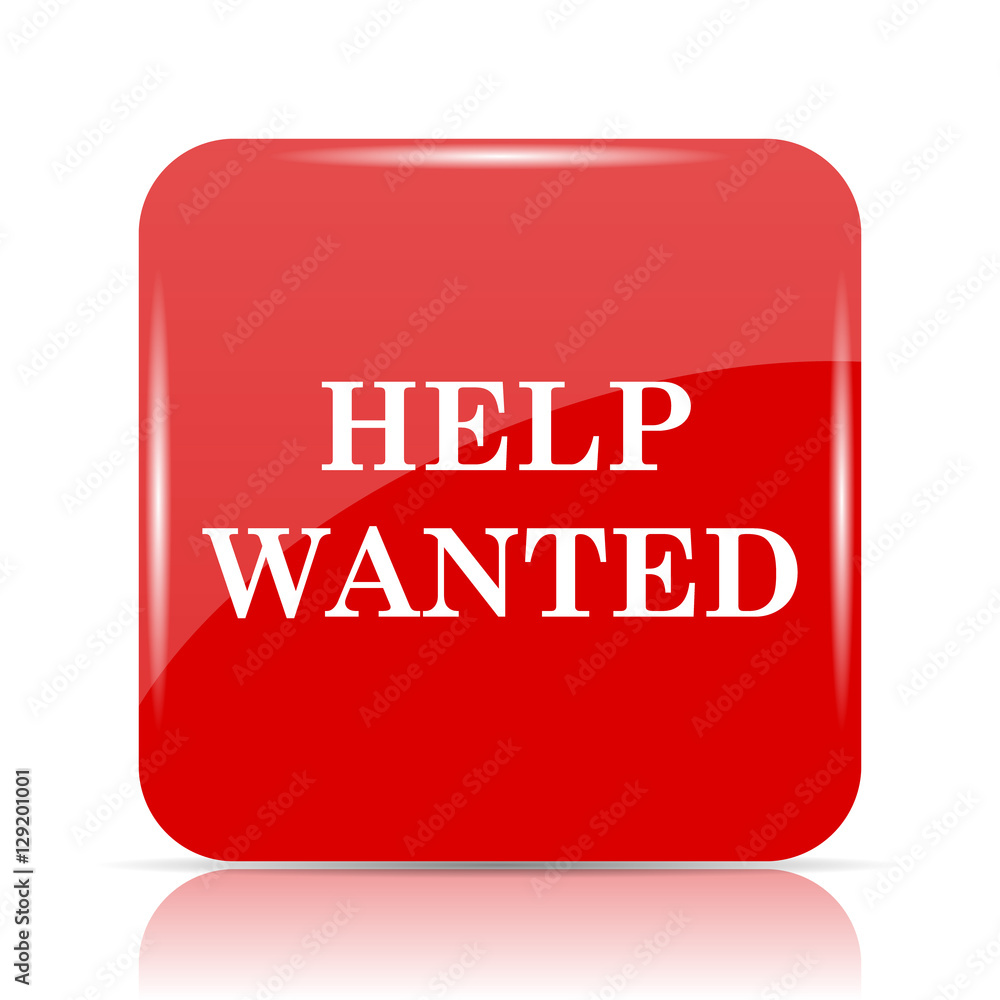 Help wanted icon Stock Illustration | Adobe Stock