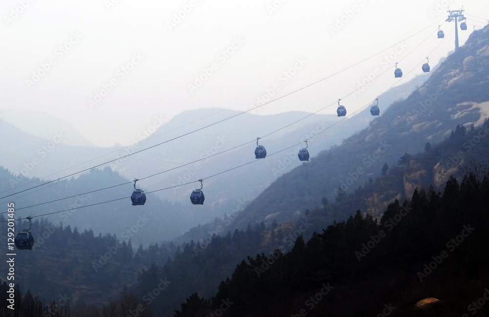 Baladins Telefrique, at the great wall of China Stock-Foto | Adobe Stock