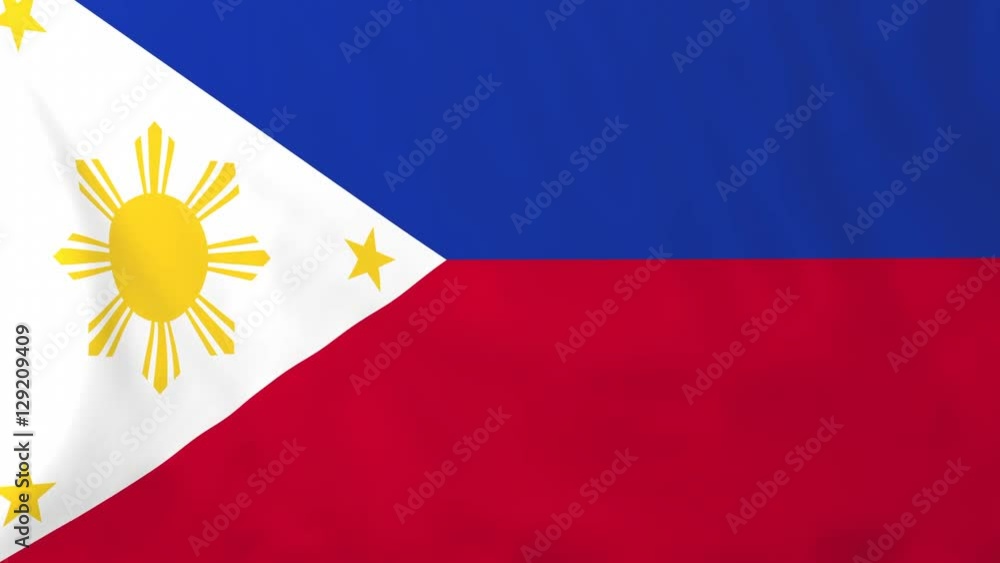 Flag of Philippines. Rendered using official design and colors ...