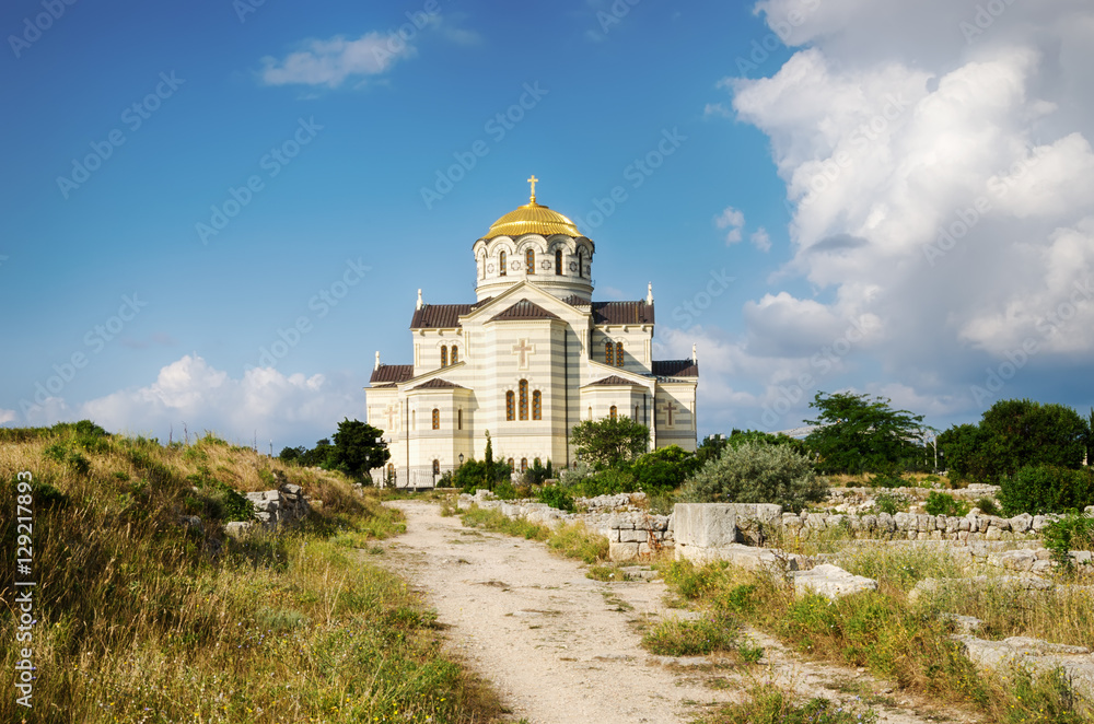 Cathedral of St. Vladimir, Sevastopol. Chersonese. The object of the ...