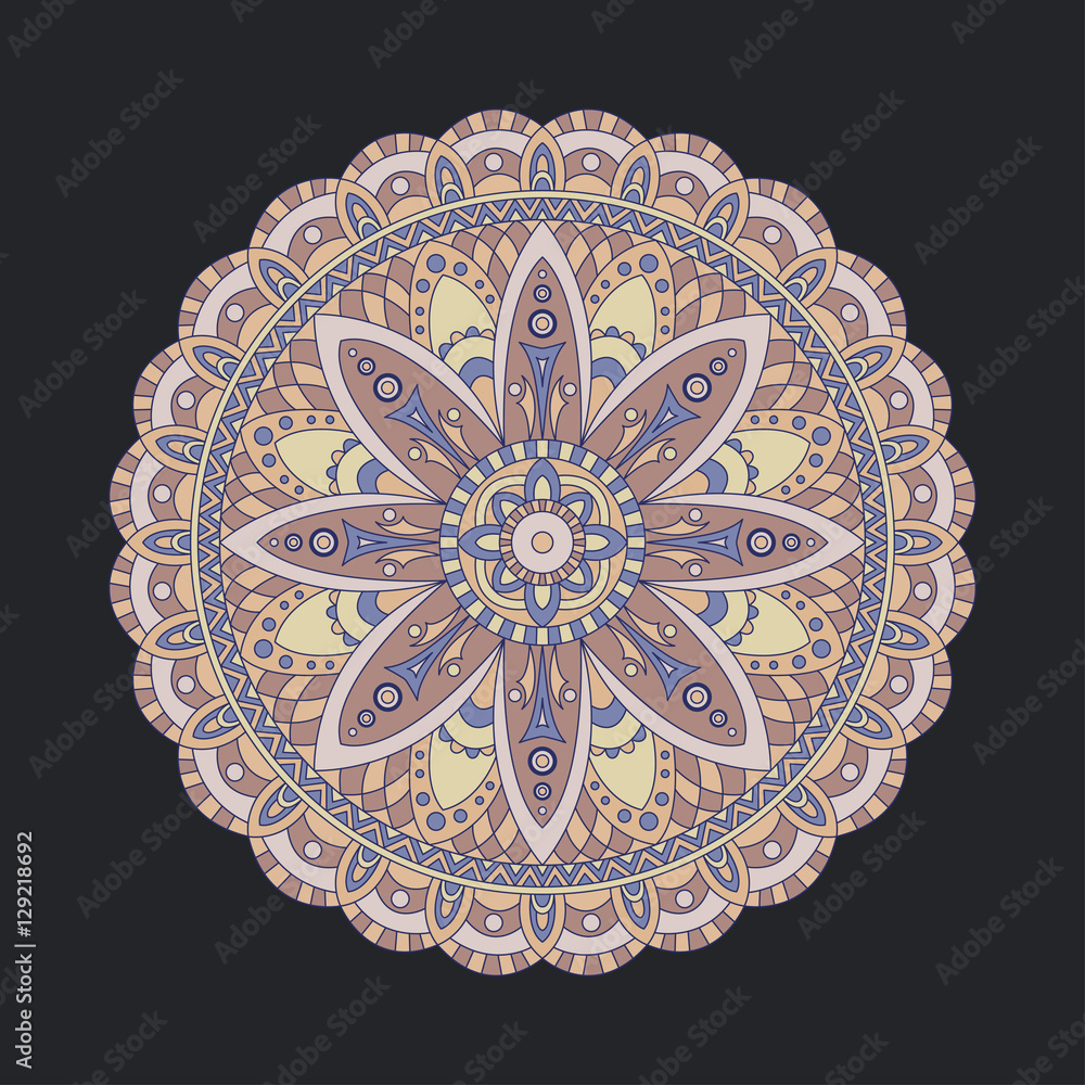 Round mandalas in vector. Graphic template for your design. Decorative ...