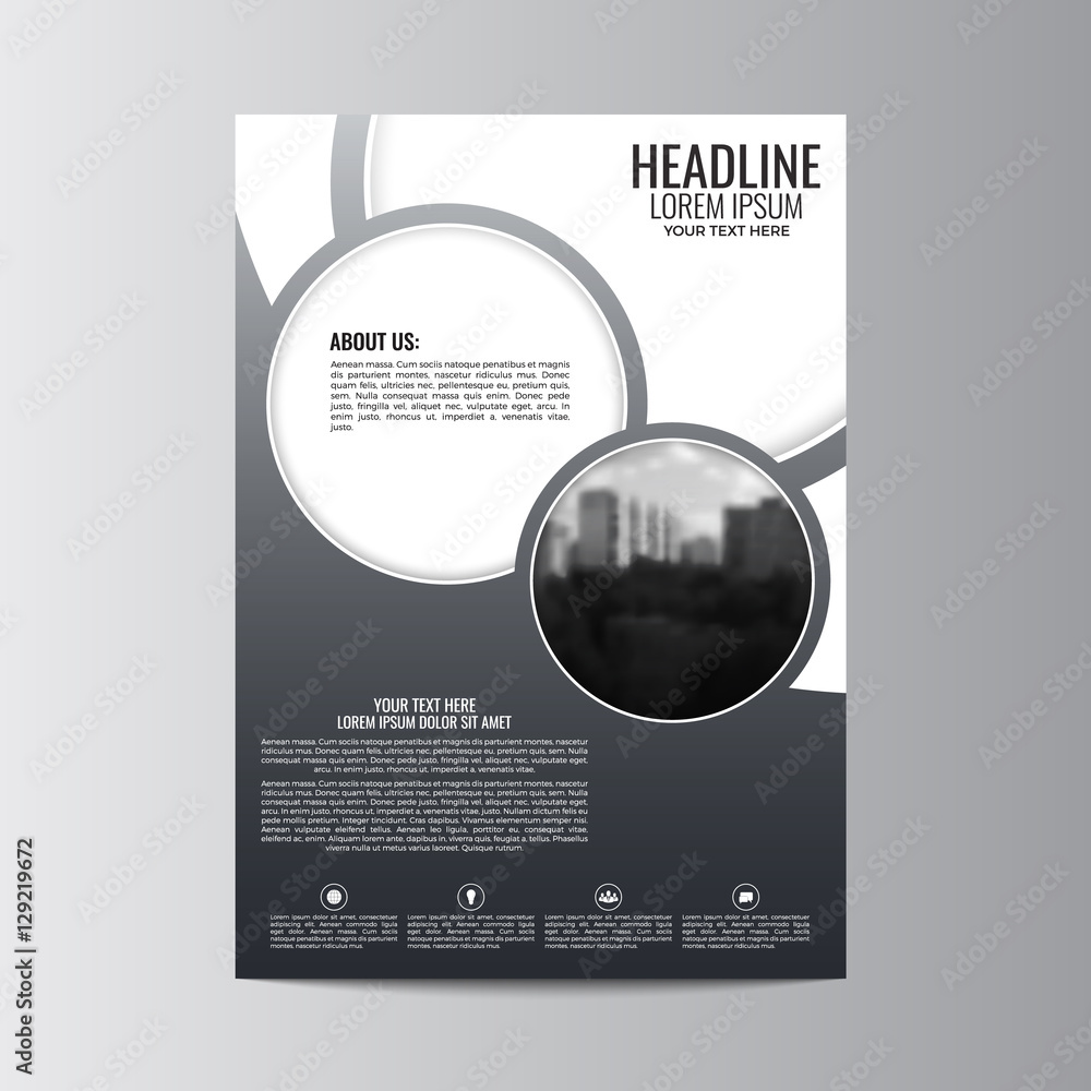 Abstract flyer design background. Brochure template. Stock Vector ...