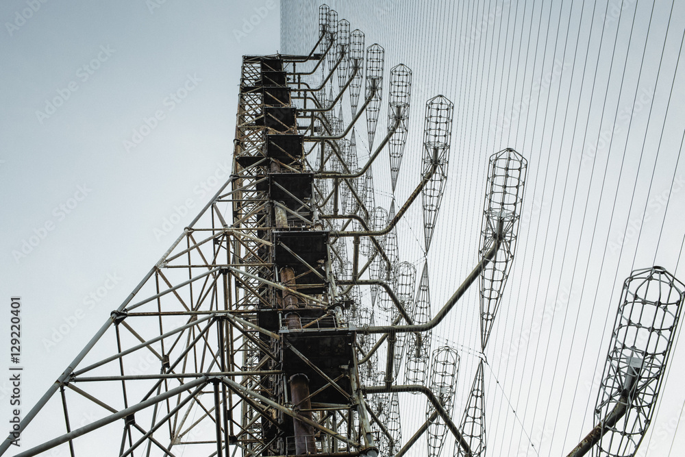Soviet Duga over the horizon radar system in Chernobyl Exclusion Zone ...