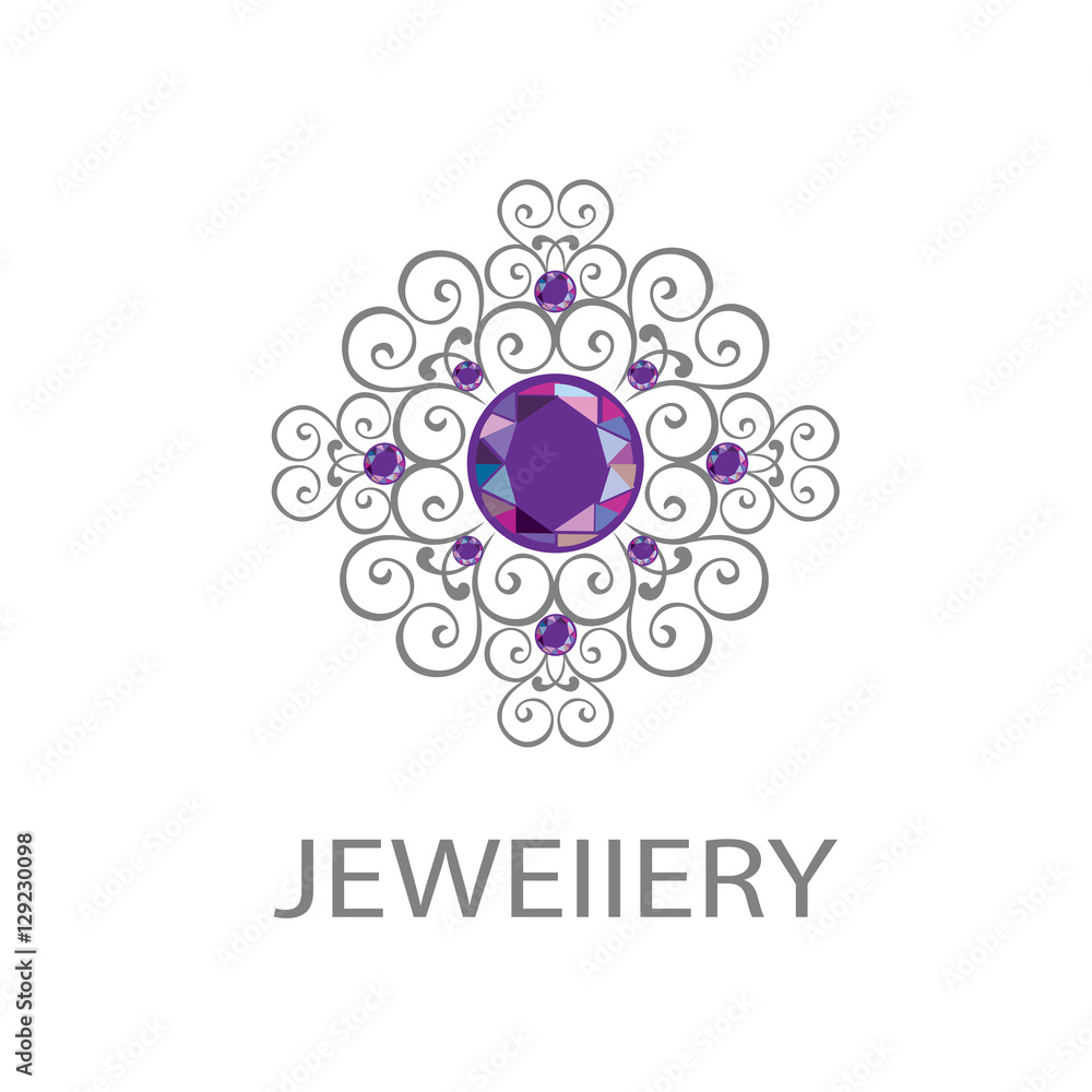 vector logo jewel Stock Vector | Adobe Stock