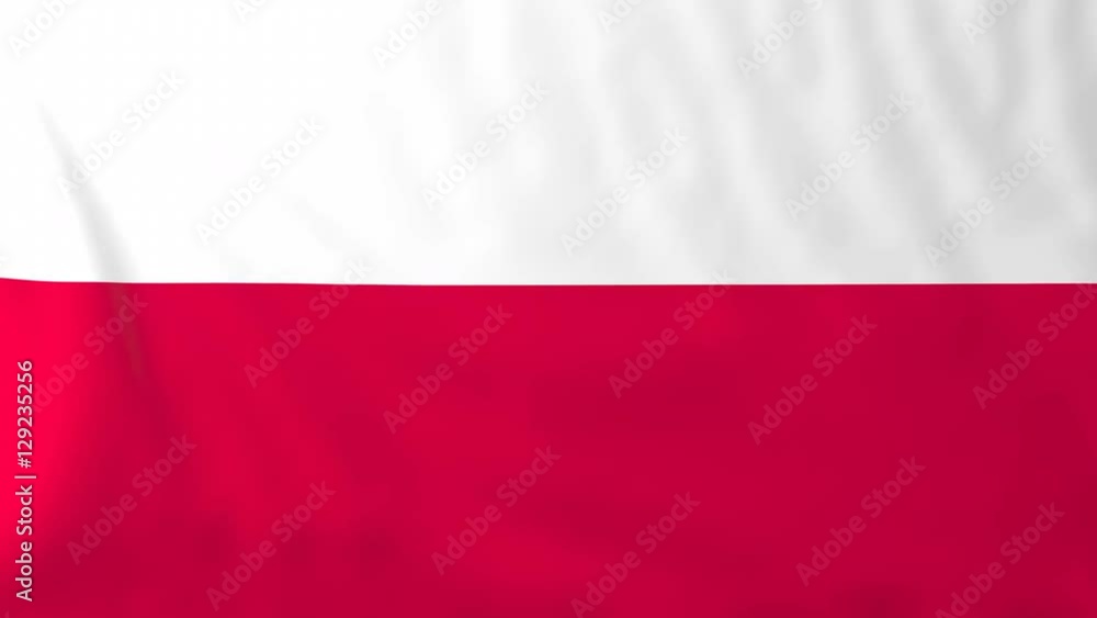 Flag of Poland. Rendered using official design and colors. Seamless ...