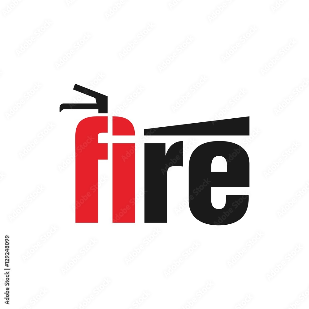 fire safety tool. logo vector. Stock Vector | Adobe Stock