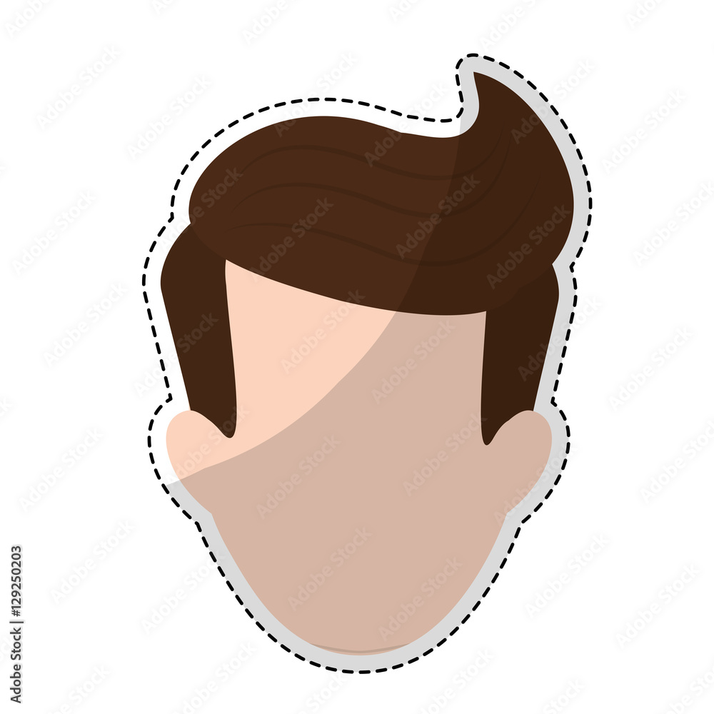faceless man portrait icon image vector illustration design Stock ...