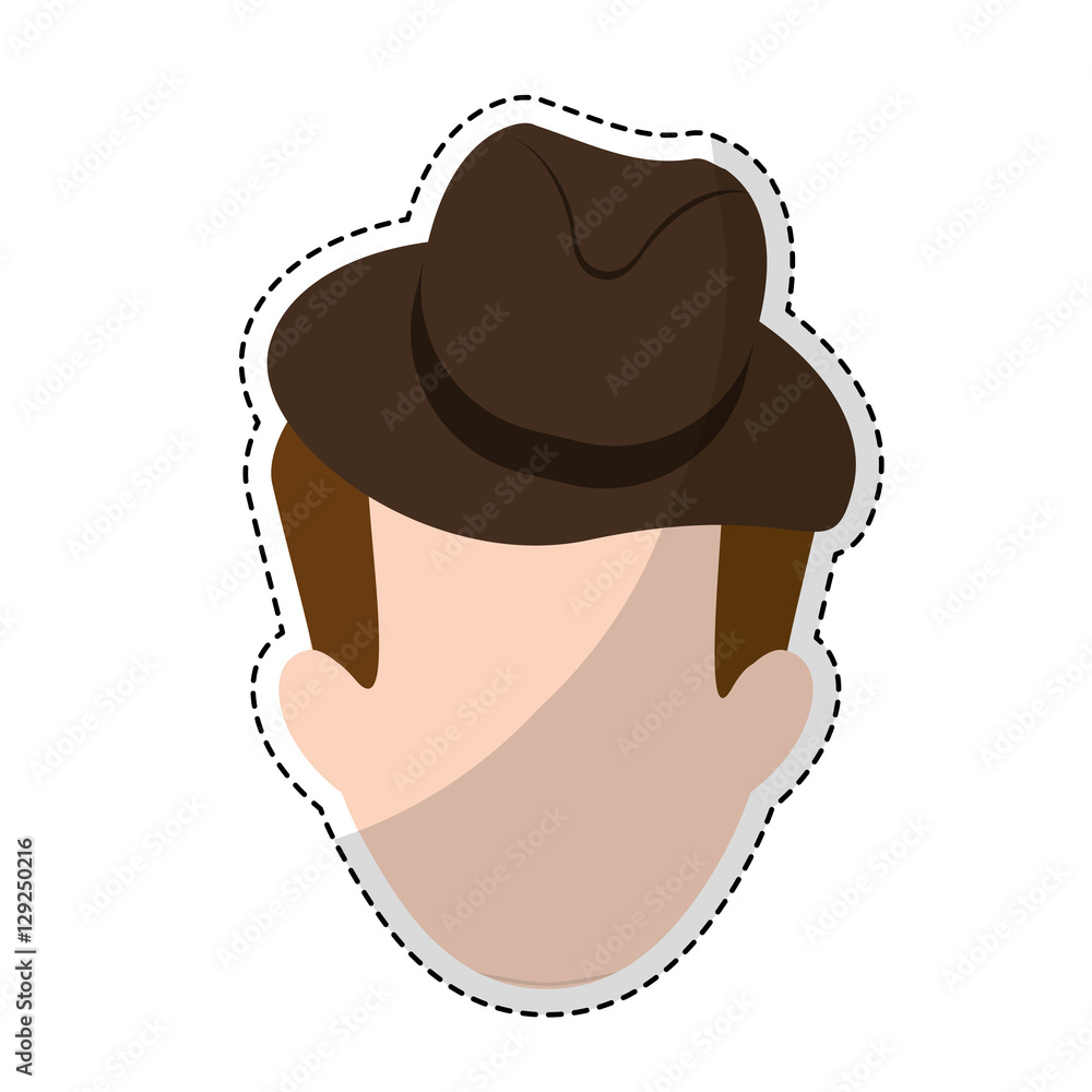 faceless man portrait icon image vector illustration design Stock ...