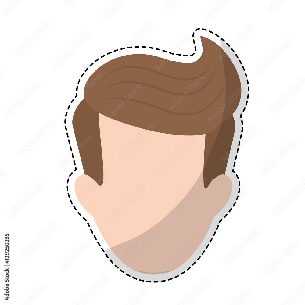 faceless man portrait icon image vector illustration design Stock ...