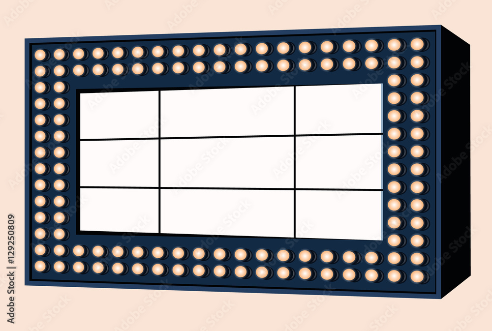 Vector modern retro billboard background with place for your text Stock ...