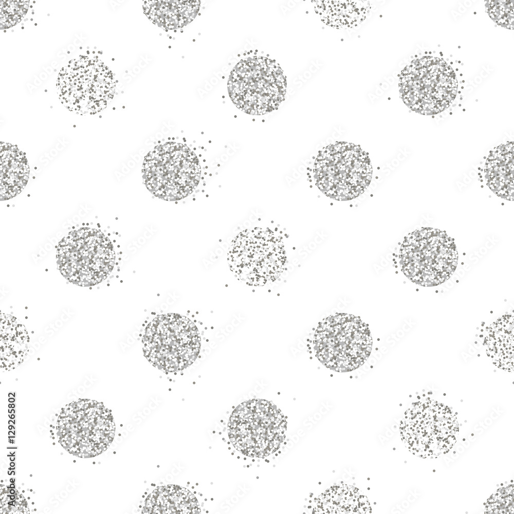 Silver Dots Background