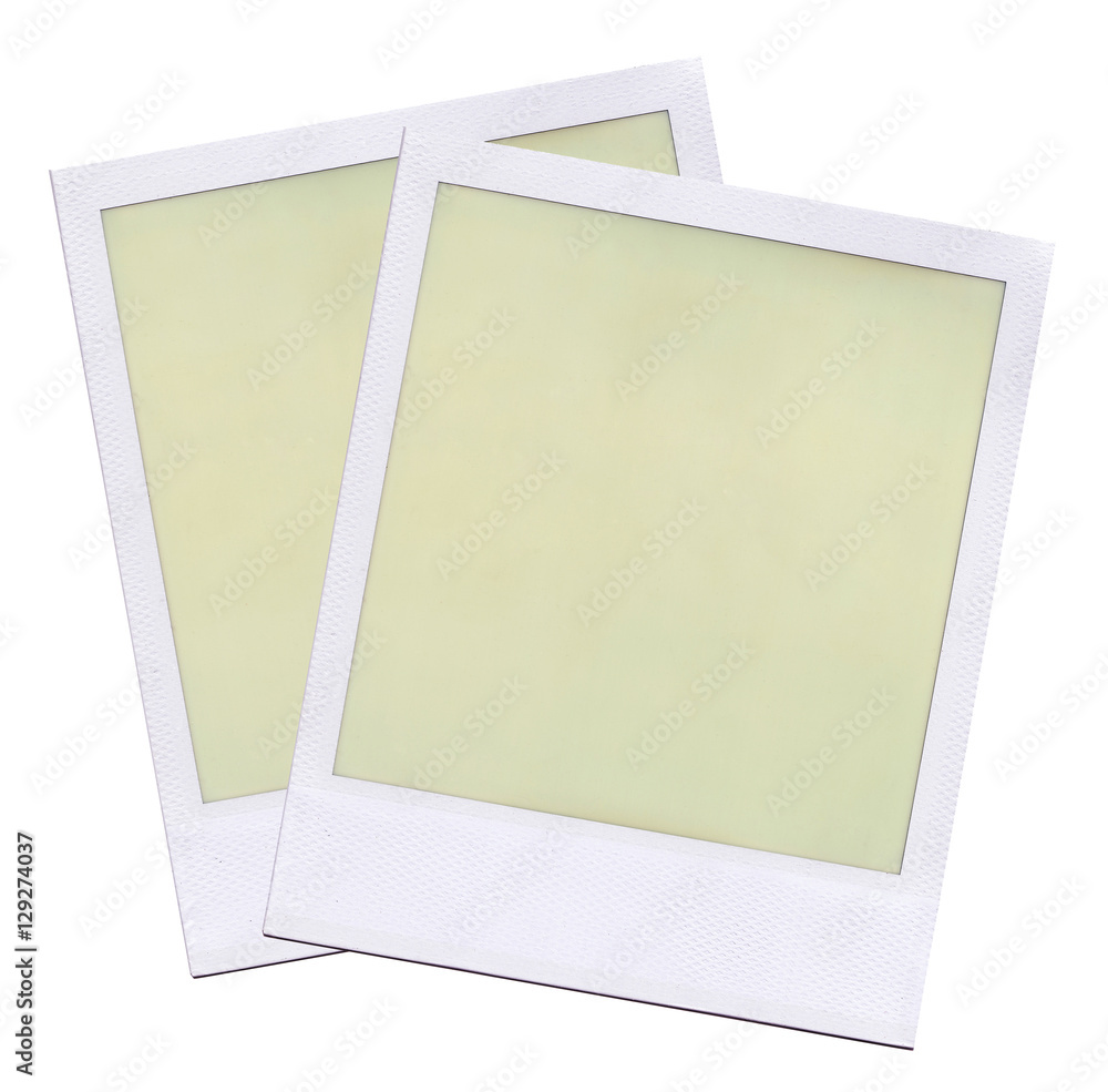 Blank Polaroid film layout. Stock 写真 | Adobe Stock