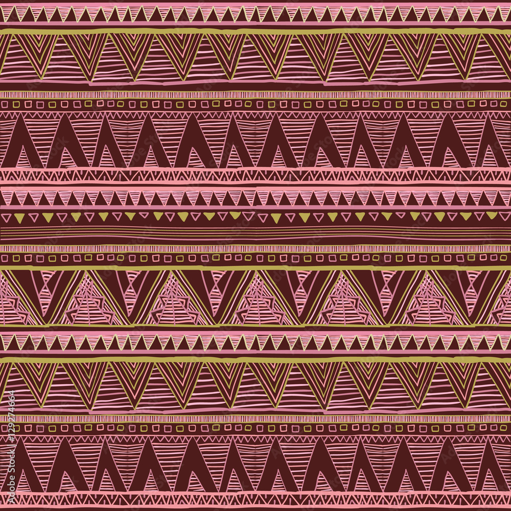 Pink Tribal Print Pattern