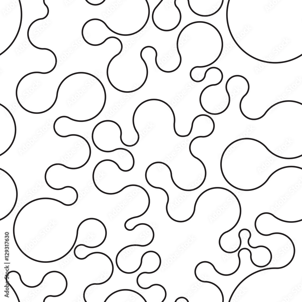 Seamless foam bubbles pattern Stock Vector | Adobe Stock