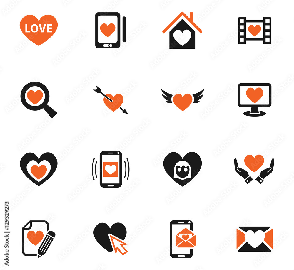 love icon set Stock Vector | Adobe Stock