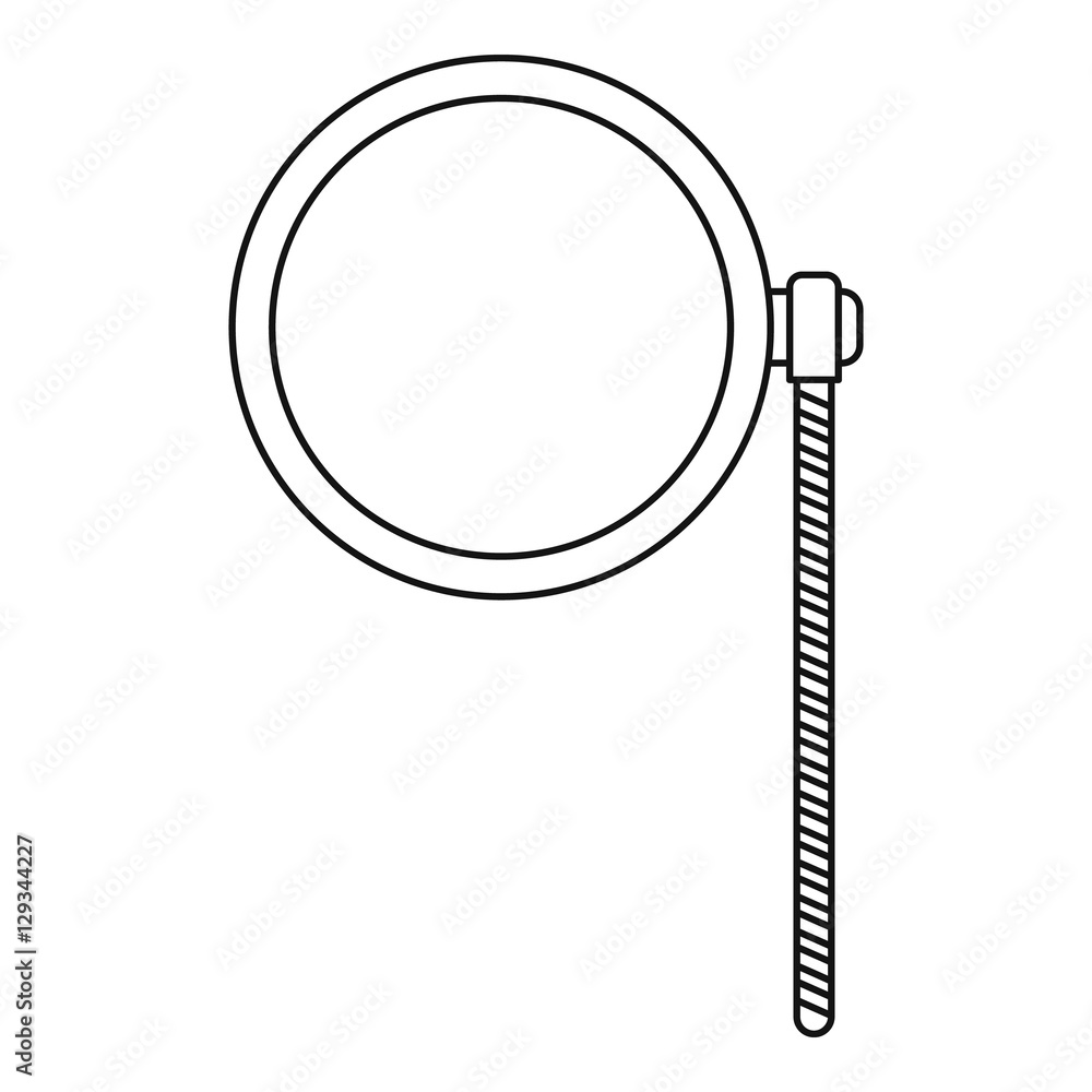 Monocle icon. Outline illustration of monocle vector icon for web Stock ...