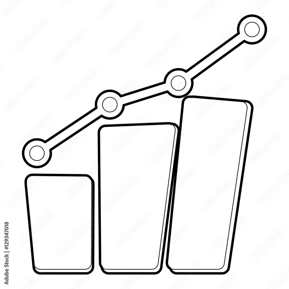 Diagram icon. Outline illustration of diagram vector icon for web Stock ...