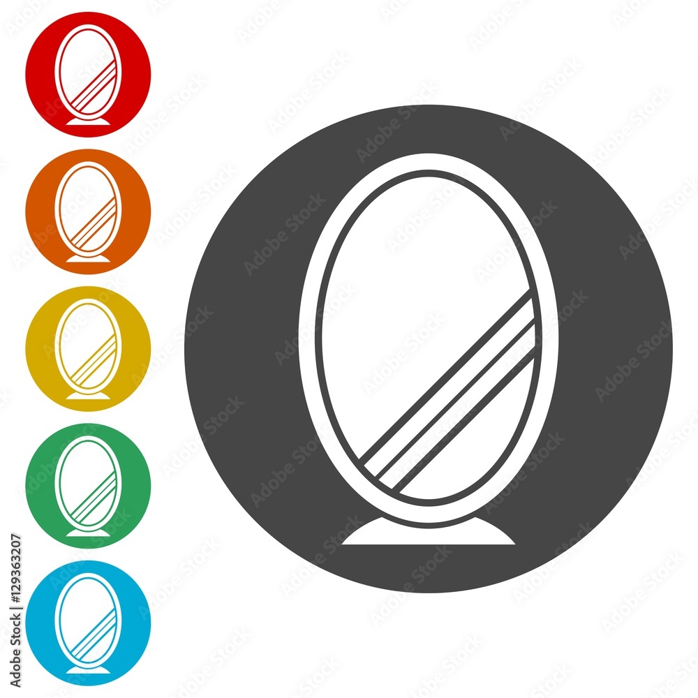 Mirror icon for web and mobile Stock Vector | Adobe Stock