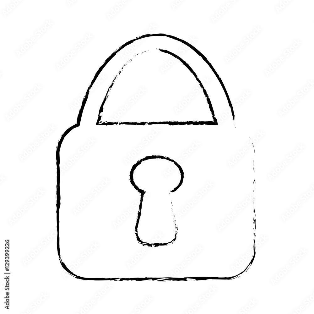 safety lock icon image vector illustration design Stock Vector | Adobe ...