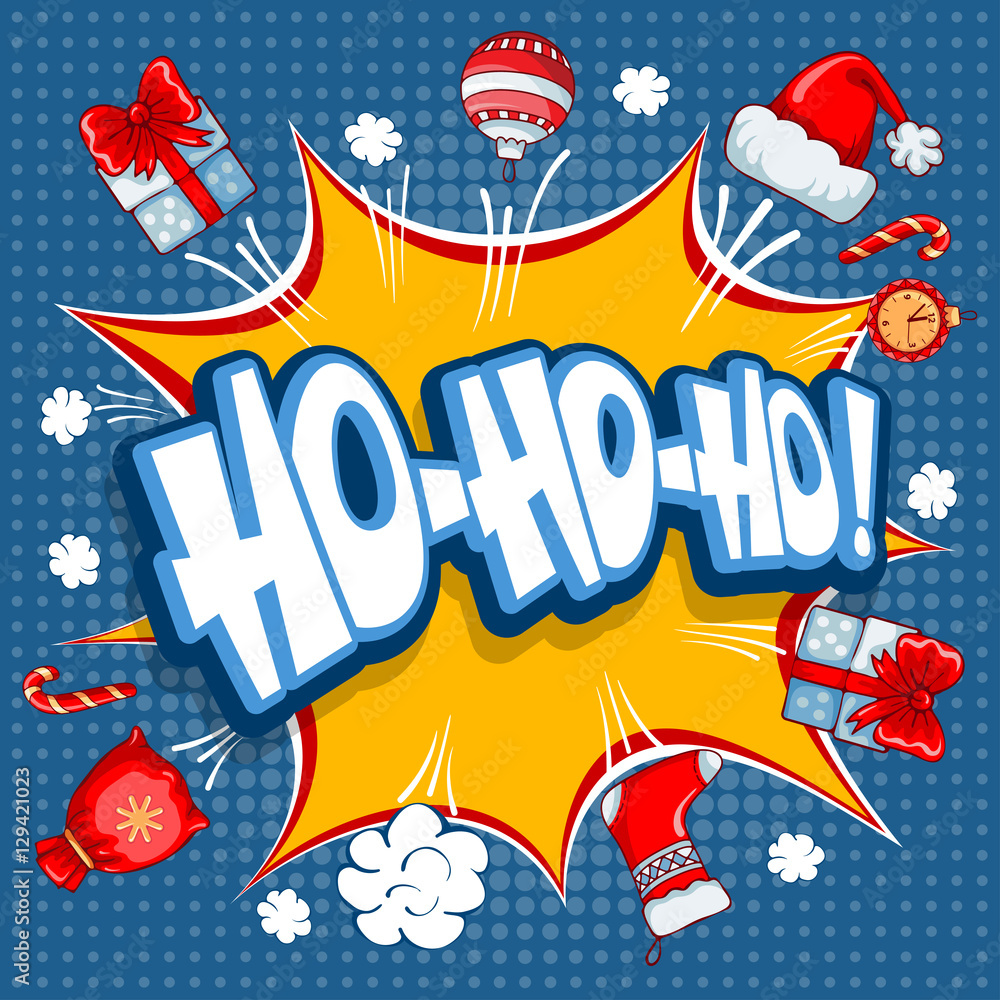 Ho ho ho vector de Stock | Adobe Stock