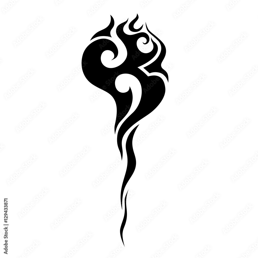 Tribal Lightning Bolt Vector