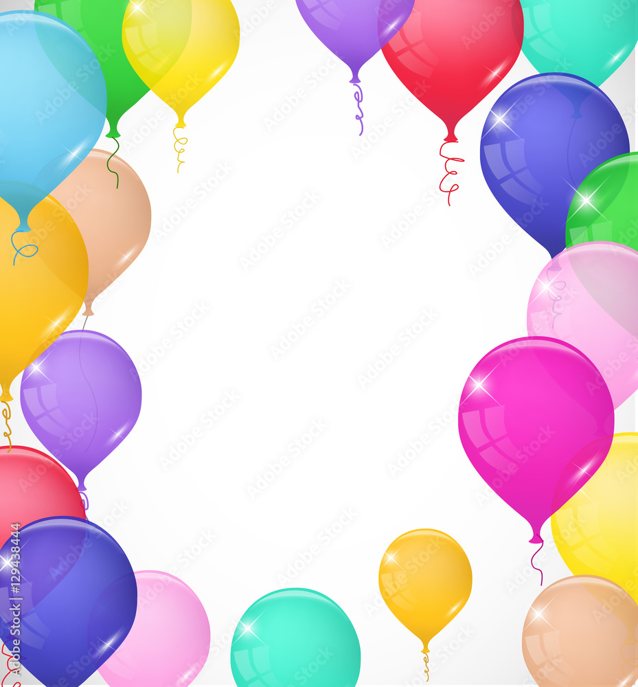 Balloon frame vector Stock-Vektorgrafik | Adobe Stock