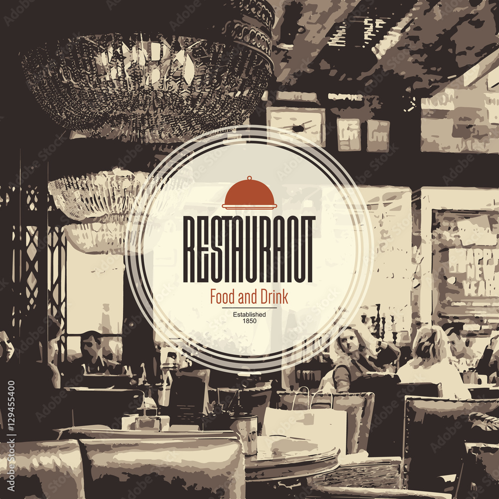 Restaurant menu design. Vector menu brochure template for cafe, coffee ...