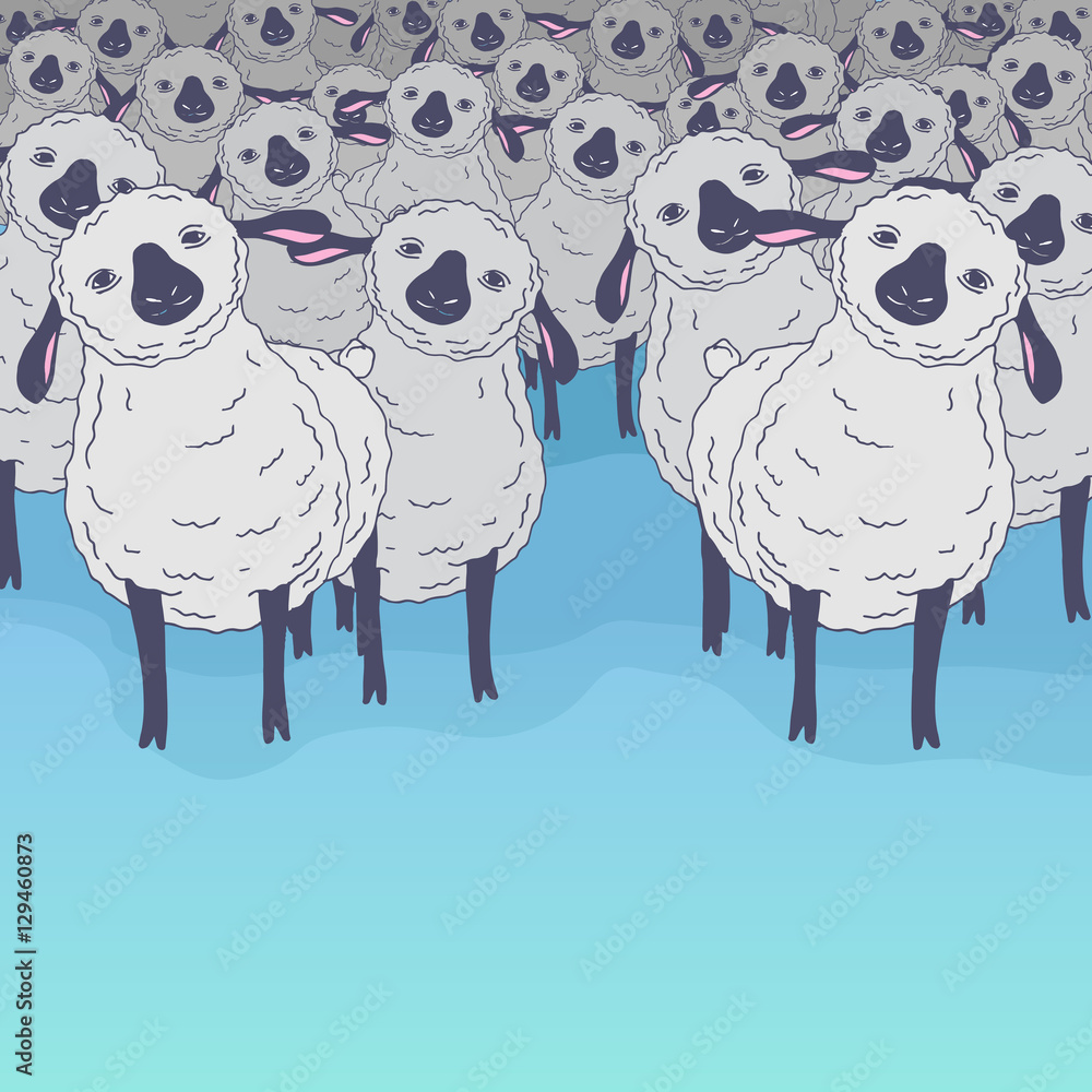 Cute Baby Lamb Drawing