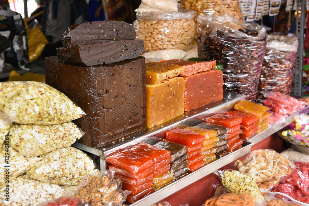 Kozhikodan Halwa, Bombay Halva Indian sweet food Mithai for celebration ...