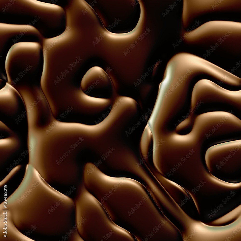 Chocolate brown bumpy rflective gloss surface texture background Stock ...