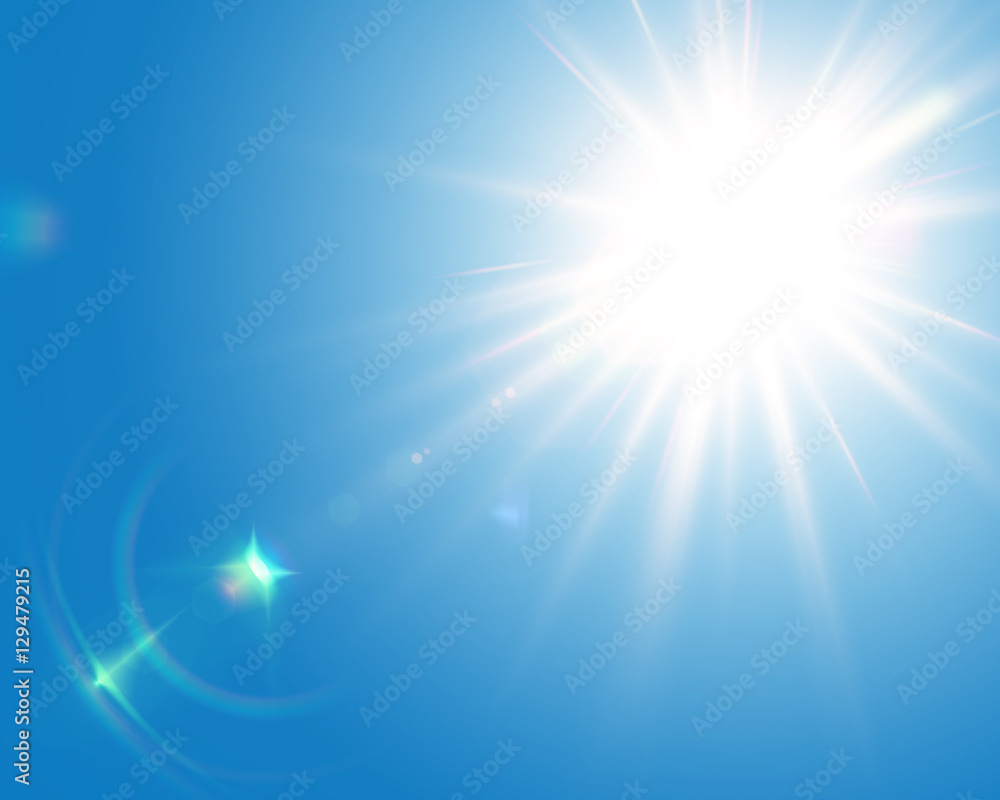 Solar lens flare Stock Photo | Adobe Stock
