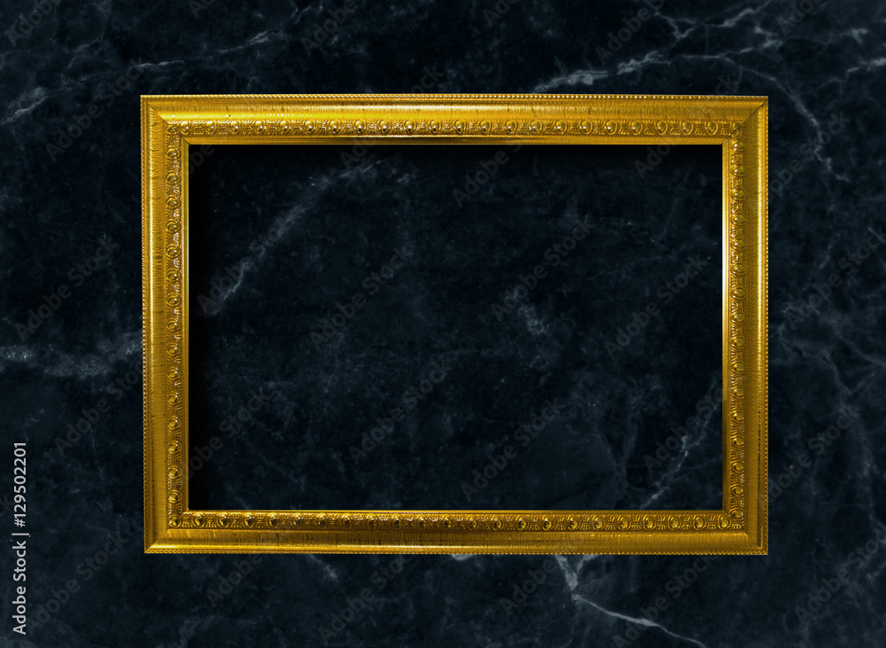 Gold frame. Gold/gilded arts and crafts pattern picture frame. I Stock ...