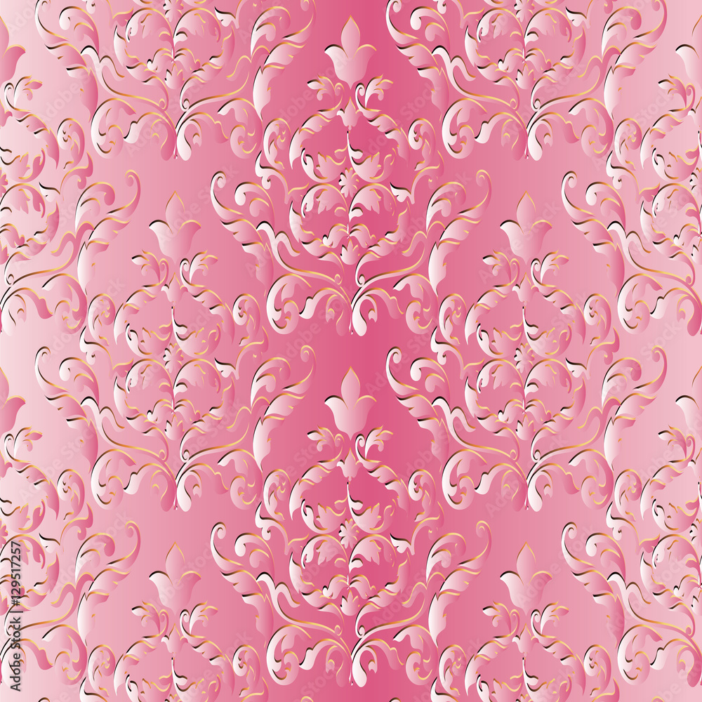 Pink Damask Wallpaper Patterns