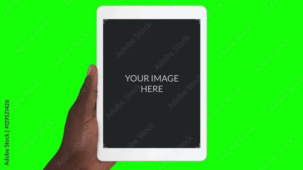 6 tablet and mobile phone shots. Green Screen. White devices ...