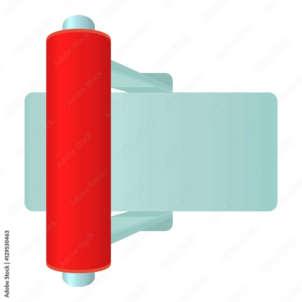 Red toggle switch icon. Cartoon illustration of red toggle switch ...