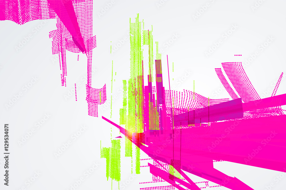 Abstract graphic design, a sense of science and technology background ...