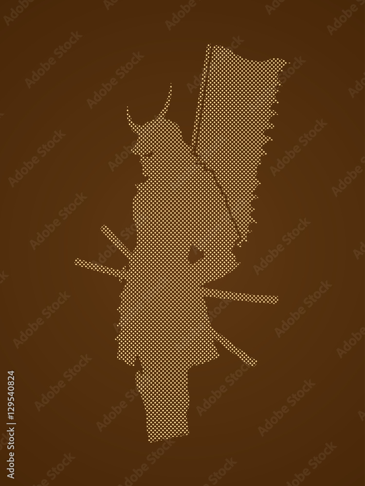 Samurai Flag Vector