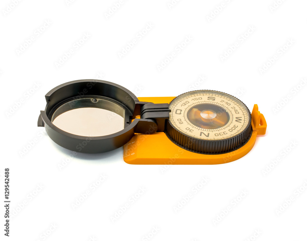 New plastic compass isolated on white background Stock Photo | Adobe Stock