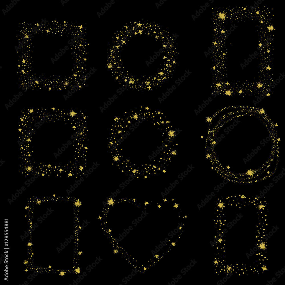 Collection border frames Stock Vector | Adobe Stock