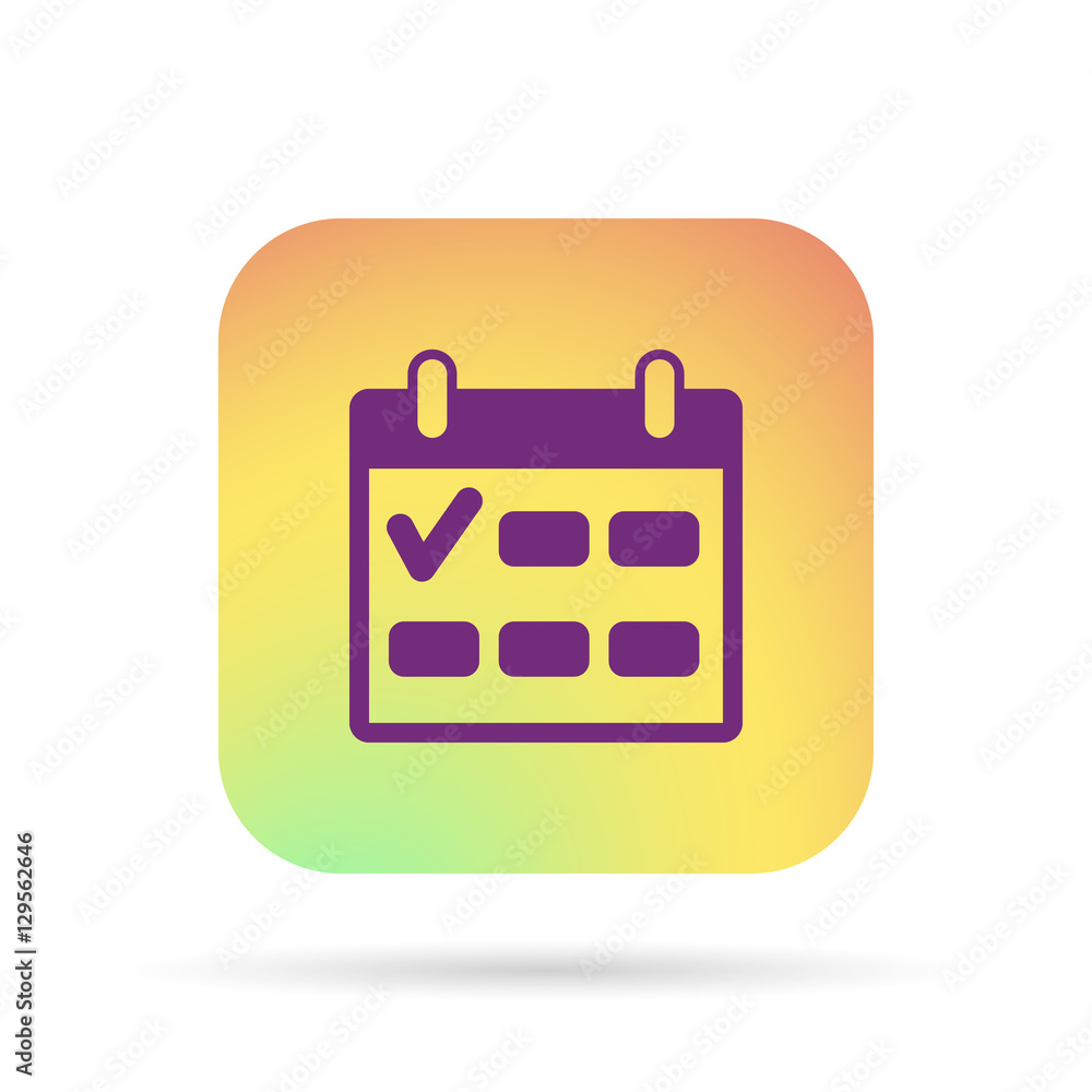 calendar check icon Stock Vector | Adobe Stock