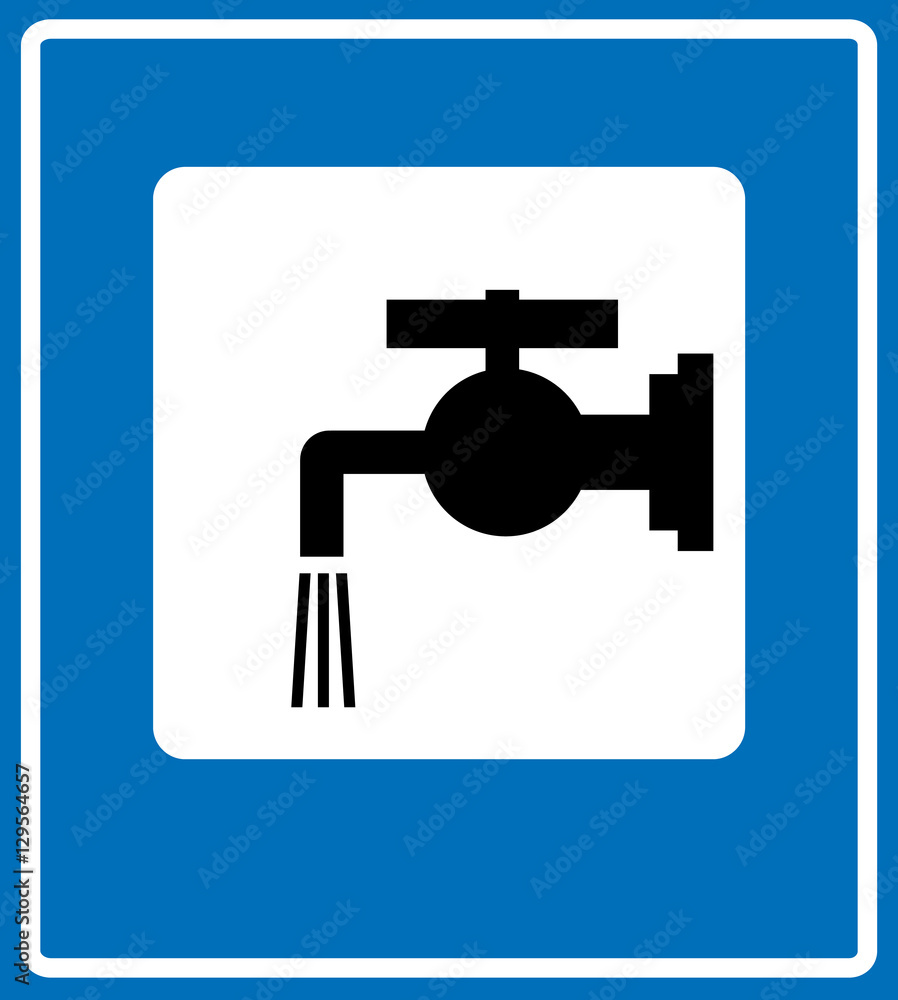 Water tap sign Stock Vector | Adobe Stock