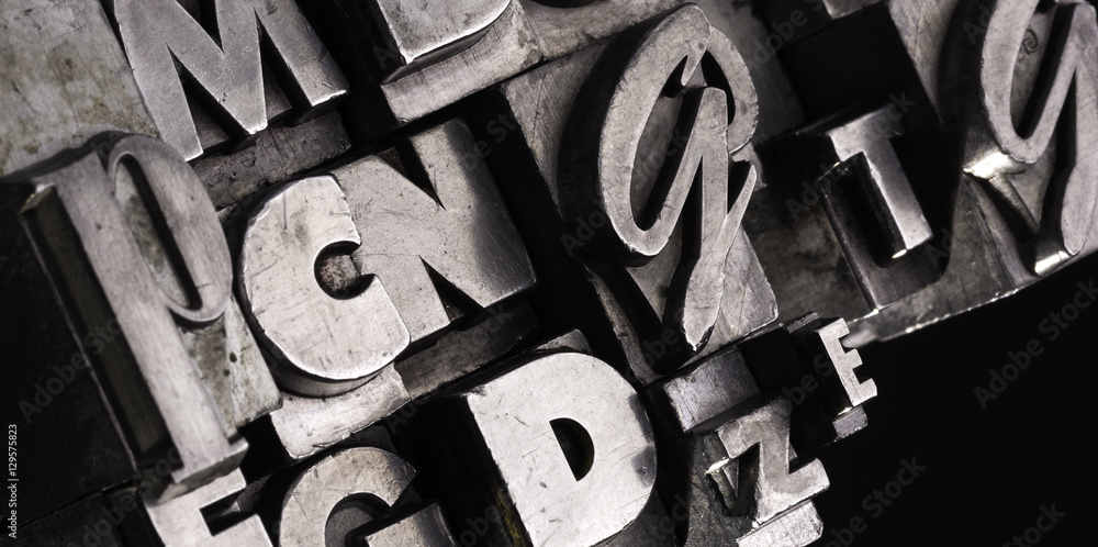 Metal Letterpress Types. Historical letterpress types, also called as ...